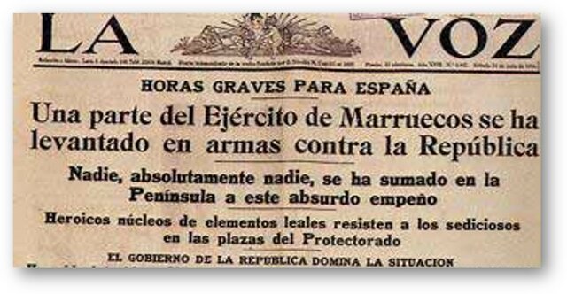 Sublevación militar y Guerra Civil (1936-1939)-JCG timeline | Timetoas