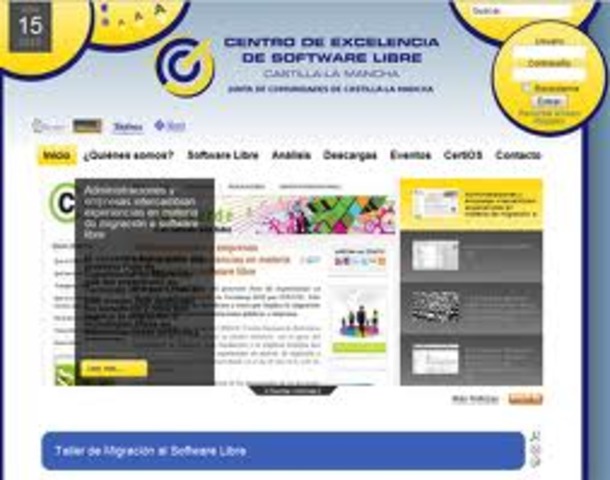 software libre timeline | Timetoast timelines