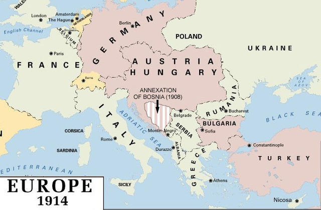 Outbreak of World War I Timeline | Timetoast timelines