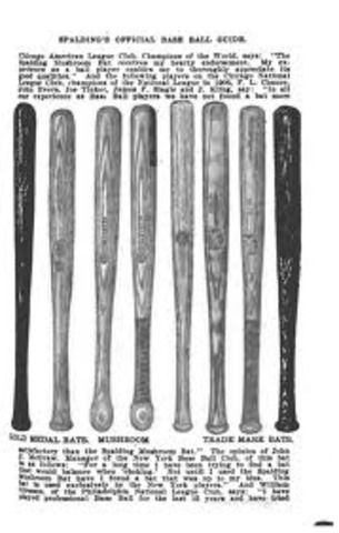 Baseball bats over time timeline | Timetoast timelines