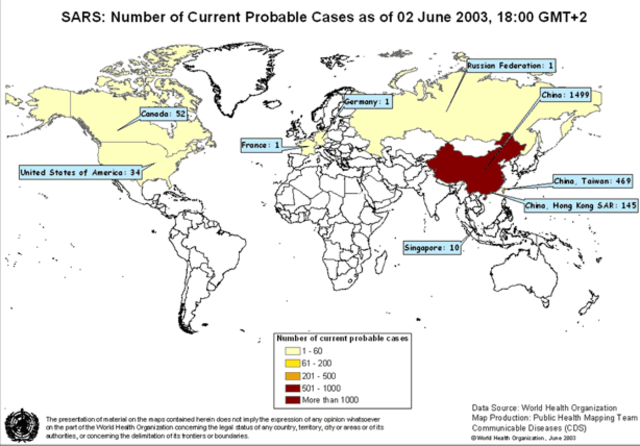 THE SPREAD OF SARS timeline | Timetoast timelines