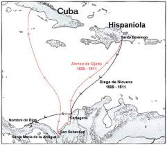 Alonso De Ojeda's Exploration Life timeline | Timetoast timelines