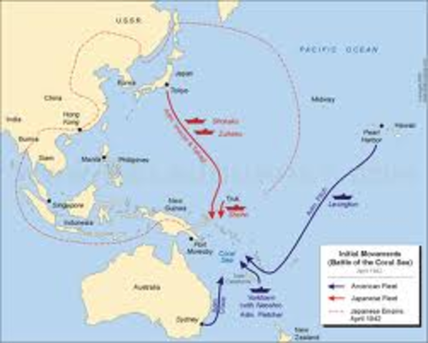 Battle of the Coral Sea timeline | Timetoast timelines