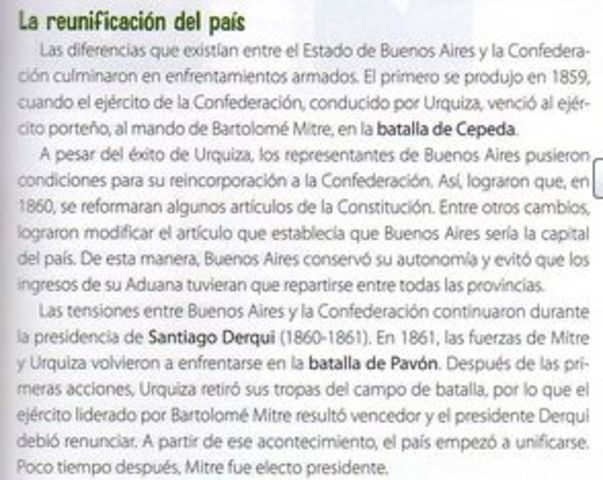 historia argentina 1850-1860 timeline | Timetoast timelines