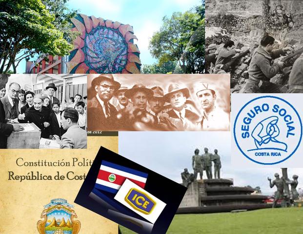 Los majestuosos años 40 en Costa Rica timeline | Timetoast timelines