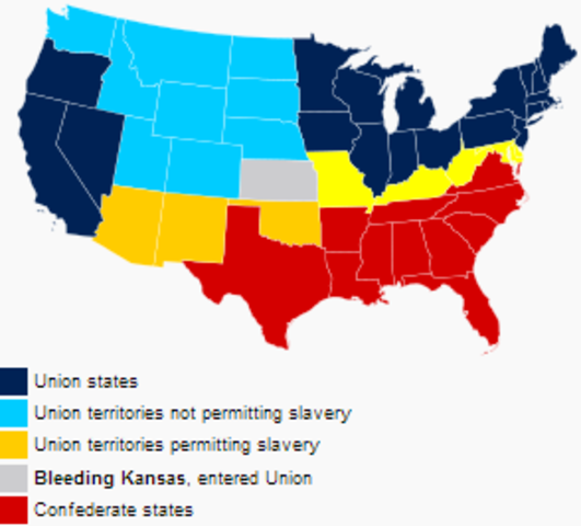 Train Stops to the Civil War timeline | Timetoast timelines