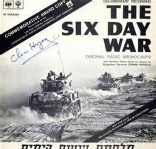 The Six Day War timeline | Timetoast timelines