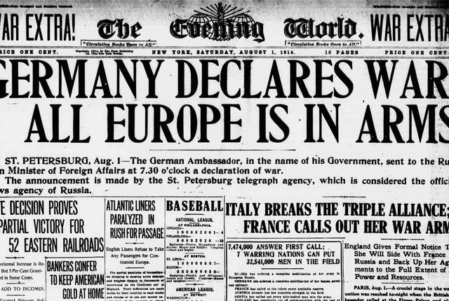 WW1 Timeline of events | Timetoast timelines