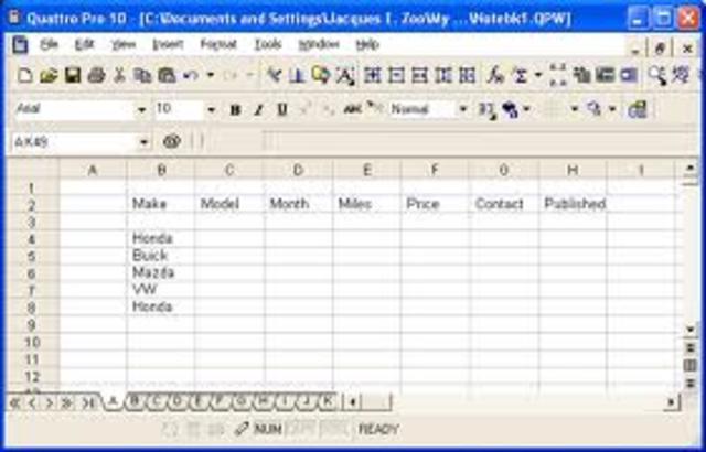 HOJA DE CALCULO timeline | Timetoast timelines