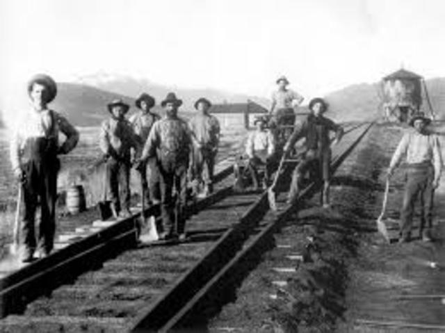 Building The Transcontinental Railroad timeline | Timetoast timelines