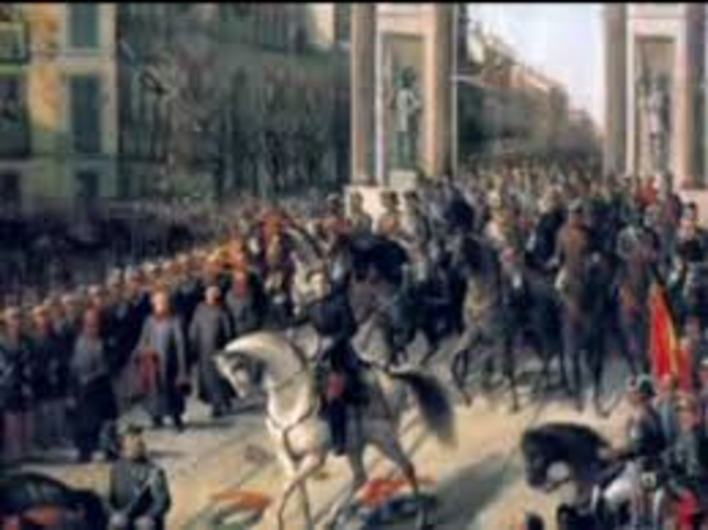 'La Construcción del Sistema Liberal y La Restauración' timeline | Tim