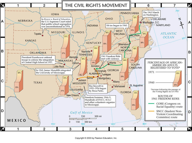 The Rise of National Civil RIghts timeline | Timetoast timelines