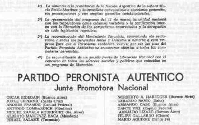 PERONISMO timeline | Timetoast timelines