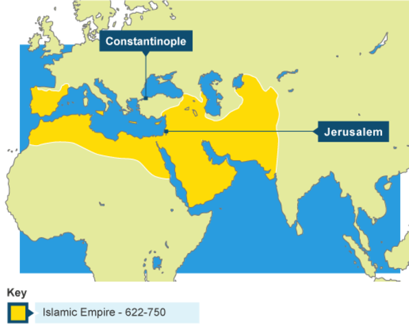 Spread of Islam during Middle Ages timeline | Timetoast timelines