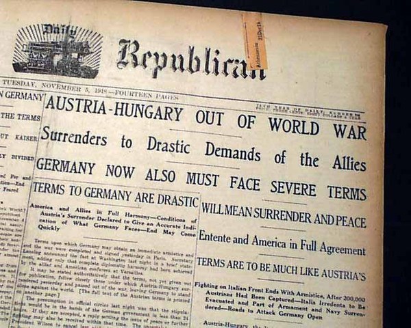 World War I timeline | Timetoast timelines