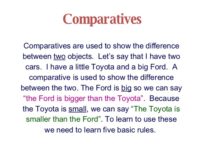 COMPARATIVES AND SUPERLATIVES ADJECTIVES timeline | Timetoast