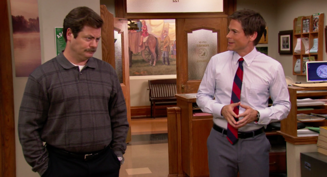 Parks and Recreation Season 3- Ron and Leslie timeline | Timetoast
