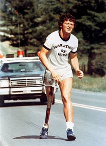 Terry Fox timeline | Timetoast timelines