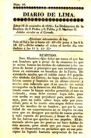 Periódicos en la historia del Perú timeline | Timetoast timelines