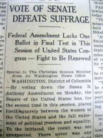 Suffrage for Women timeline | Timetoast timelines
