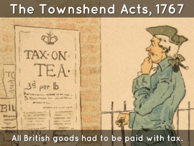 Townshend Act of 1767 timeline | Timetoast timelines