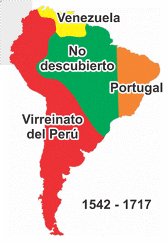 Origen y revolucion del virreinato del peru timeline | Timetoast timelines