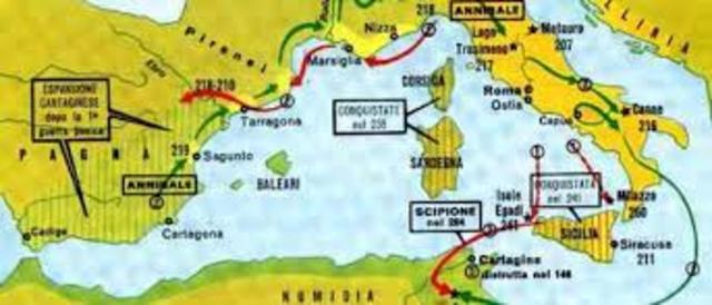 GUERRE PUNICHE timeline | Timetoast timelines