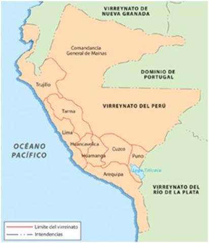 Origen y Revolución del Virreinato del Perú timeline | Timetoast timelines