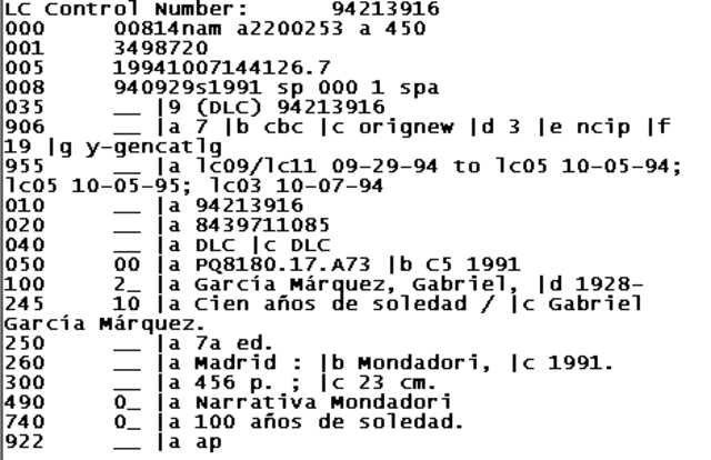 CÓDIGOS DE CATALOGACIÓN timeline | Timetoast timelines