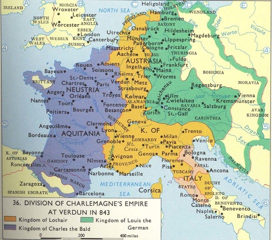 The Rise and Fall of the Carolingian Empire timeline | Timetoast timelines