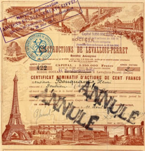 Gustave Eiffel timeline | Timetoast timelines