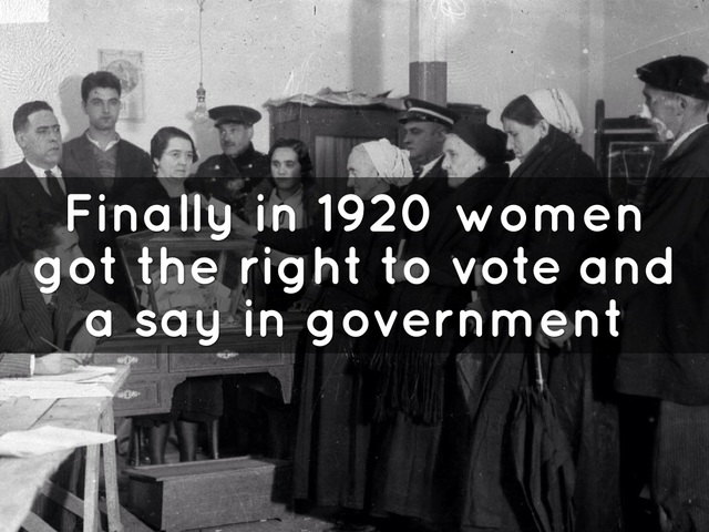 Women and their Rights: The Progress (S.R.) timeline | Timetoast timelines