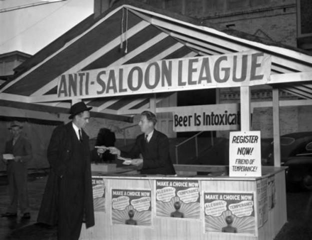 The Temperance Movement & The Prohibition timeline | Timetoast timelines