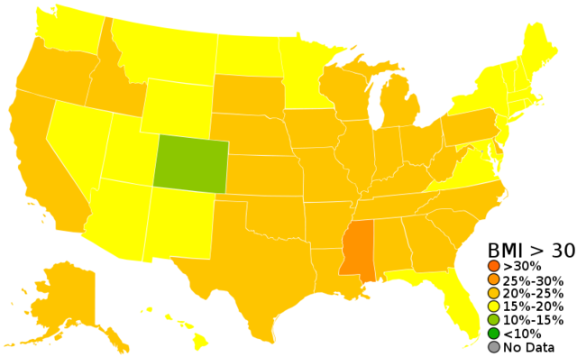 Obesity In America timeline | Timetoast timelines