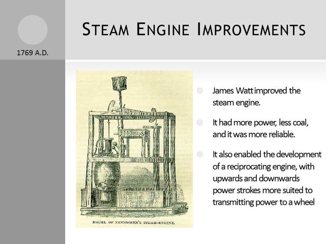 James Watt and The Improvments of The Steam Engine timeline | Timetoast ...
