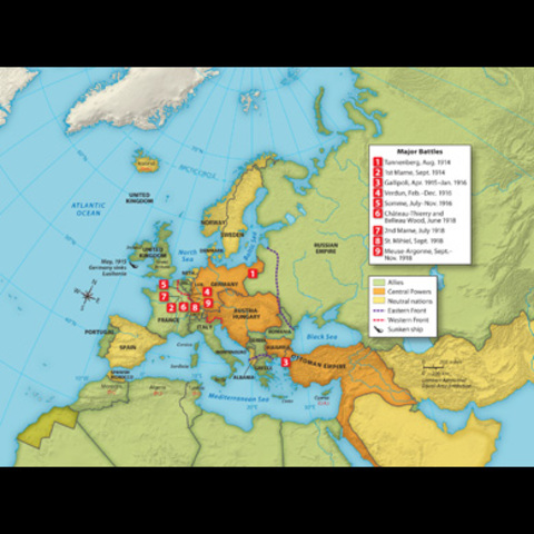 World War 1 timeline | Timetoast timelines