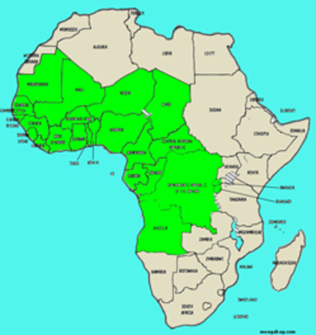 west Central African timeline | Timetoast timelines