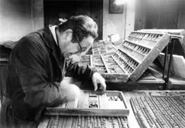 Historia de la máquina de escribir timeline | Timetoast timelines