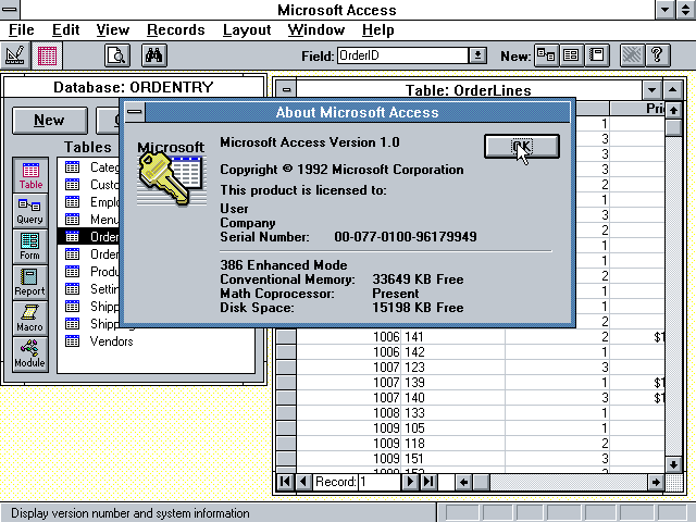 История развития MS Access timeline | Timetoast timelines