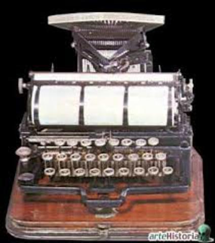 La historia de la maquina de escribir timeline | Timetoast timelines