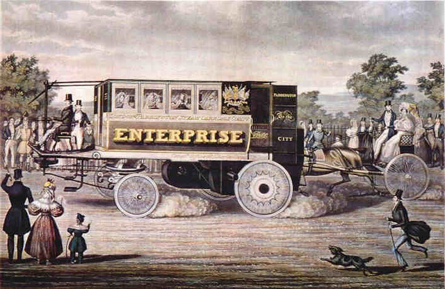 Evolución del transporte terrestre timeline | Timetoast timelines