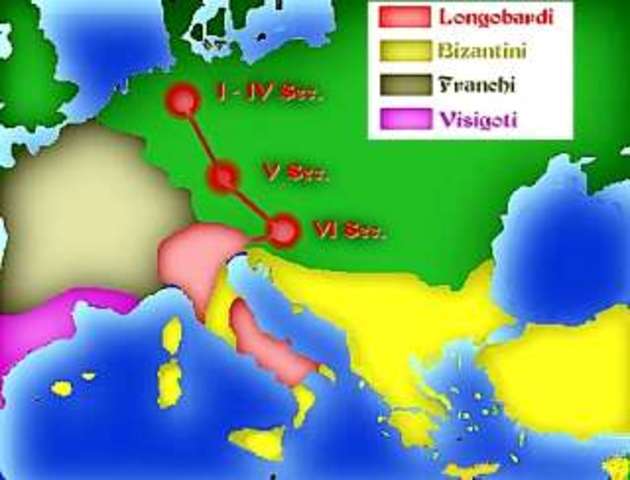 Il regno dei Longobardi timeline | Timetoast timelines