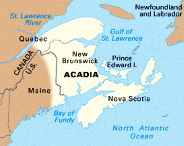 Acadia timeline | Timetoast timelines