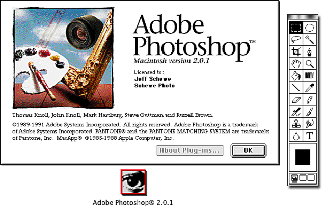 Linea de Tiempo de Adobe Photoshop timeline | Timetoast timelines