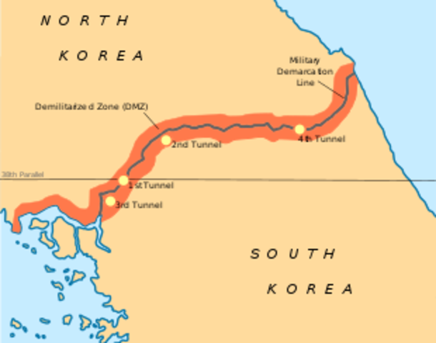 Guerra de Corea timeline | Timetoast timelines