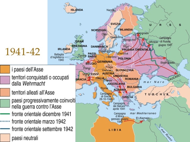 la seconda guerra mondiale timeline | Timetoast timelines