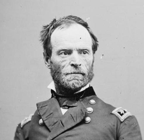 William Tecumseh Sherman timeline | Timetoast timelines
