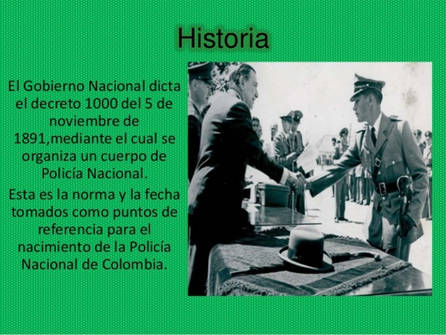 HISTORIA POLICIA NACIONAL DE COLOMBIA timeline | Timetoast timelines