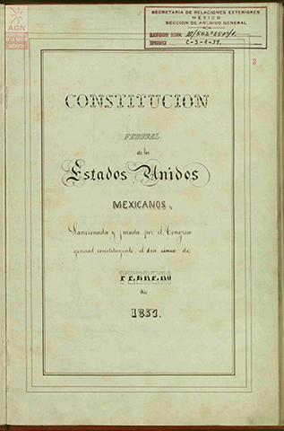 Historia de la constitución política de los estados unidos mexicanos ...