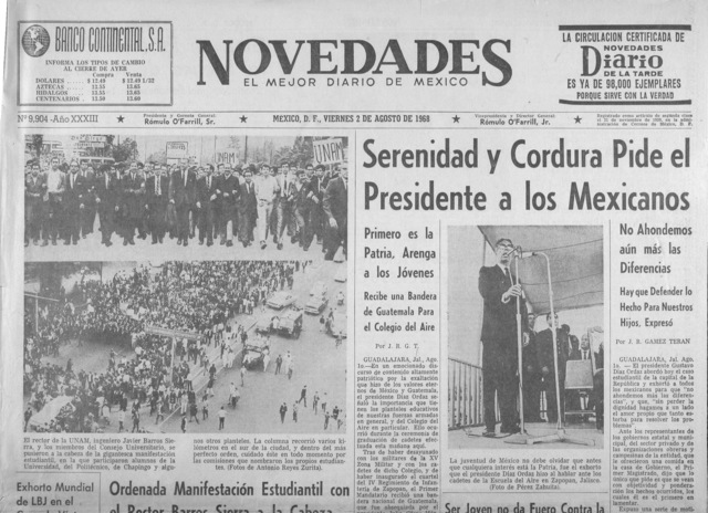 Movimiento estudiantil 68 timeline | Timetoast timelines